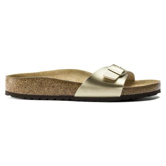 Birkenstock Femme, Chaussures, Jaune, Taille: 40 EU Sandales Madrid Birko-Flor