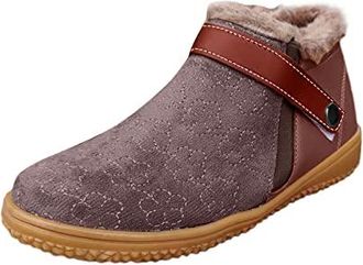 Generic Bottes en daim Bout Bottes &agrave; Vagues Courtes Neige Boucle Femme pour Femmes Noir 40, caf&eacute;, 39 EU