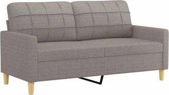 vidaXL 2-Sitzer-Sofa Taupe 140 cm Stoff - Vidaxl
