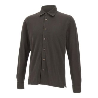 KANGRA Homme, Chemises, Gris, Taille: L Chemise en jersey piqu&eacute;
