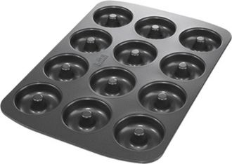 RBV BIRKMANN Birkmann, Easy Baking Mini-Donutblech, Ø 7 cm, 12-fach, Antihaftbeschichtung, mit Rezept, 881624