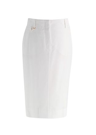 Jacquemus White Le Jupe Midi BARI Skirt Size M