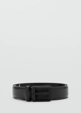 Mango Ceinture 100 % cuir bovin noir - Homme - 100 - MANGO MAN