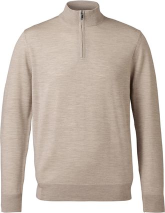 CHARLES TYRWHITT Troyer aus Merino - Kalksteinfarben