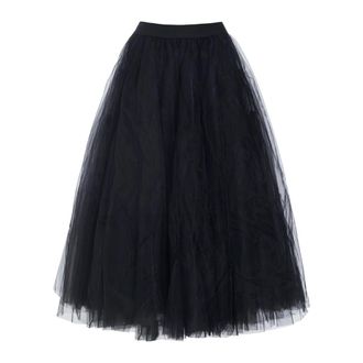 Bitte Kai Rand Jupe midi en tulle superpos&eacute; - Femme - Jupes - Noir - Taille: 38 FR