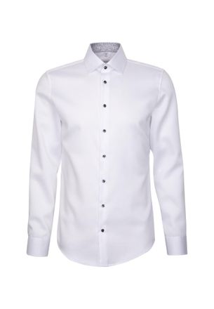 Seidensticker Herren Business Hemd - Shaped Fit - Bügelfrei - Kent-Kragen - Langarm - 100% Baumwolle