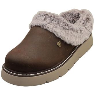 Skechers Femme Keepsakes Lite - M&eacute;lange Confortable Slippers, Chocolat, 36.5 EU