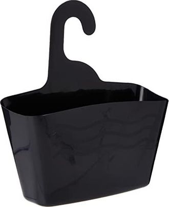 Douceur d'Int&eacute;rieur douceur dInt&eacute;rieur Duschkorb zum Aufh&auml;ngen Kunststoff 23,5 x 8,5 x 25,5 cm schwarz