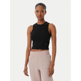 Guess Top Edie V3GP19 K8RT2 Schwarz Slim Fit