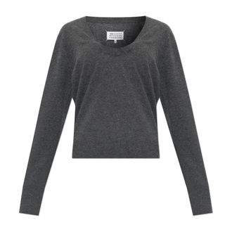 Maison Margiela Damen, Strickwaren, Grau, SGr&ouml;&szlig;e
