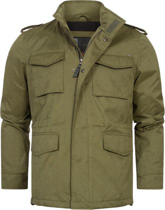Indicode Herren INWilliax &Uuml;bergangsjacke mit Stehkragen und verdecktem Rei&szlig;verschluss | Herrenjacke Army, XXL