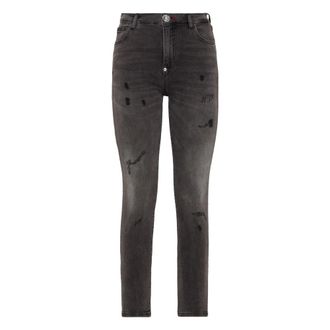 Philipp Plein Slim Fit Original - - Jeans - Damen - Schwarzk - W27