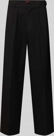 HUGO BOSS High Waist Bundfaltenhose mit B&uuml;gelfalten