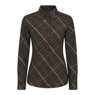 Burberry Fiora Chk NP - - Blouses & Shirts - Damen - Braun - 2XS