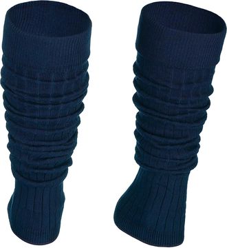 Ateena Stulpen Damen aus Baumwolle, Warm und Bequem Beinlinge, Sportgeschenk, Beinw&auml;rmer fur Damen, Beinstulpen in Einheitsgr&ouml;&szlig;e Navy