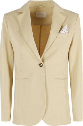 Circolo 1901 Femme, Vestes, Beige, Taille: 40 FR Slim Long Oxford