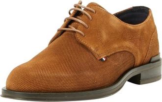 Tommy Hilfiger Chaussures Derby Homme en Daim, Marron (Coconut Grove), 42