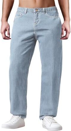 Generic Jean Homme Regular Pantalon Jeans Jeans Homme Polyvalents avec Coupe Relax&eacute;e, Id&eacute;als pour Les Activit&eacute;s Ext&eacute;rieures et Les Tenues D&eacute;contract&eacute;es