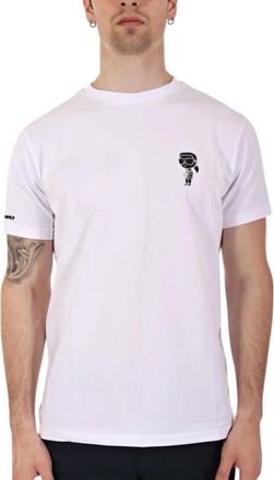 Karl Lagerfeld Homme, Tops, Blanc, Taille: XL T-shirt ras du cou