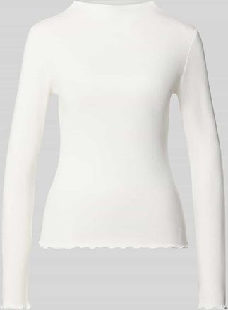 OPUS Slim Fit Langarmshirt aus Modal-Baumwoll-Mix Modell Soninchen