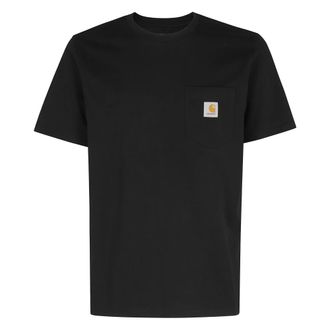Carhartt Work in Progress Homme, Tops, Noir, Taille: M S/S Pocket T-Shirt
