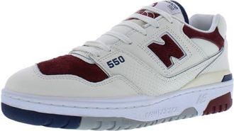 New Balance 550 Baskets pour homme, Blanc/bordeaux/bleu marine, 44.5 EU