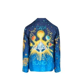 Casablanca Chemise Astroogy &agrave; motif en soie