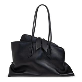 The Attico Femme, Sacs, Noir, Taille: ONE Size Sac &agrave; main en cuir La Passeggiata