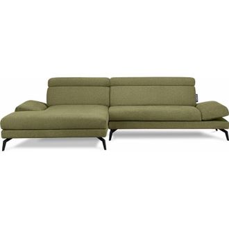 Konsimo Renar Ecksofa Modern, 4 Sitzer, bewegliche Kopfst&uuml;tze, Gr&uuml;n - Konsimo