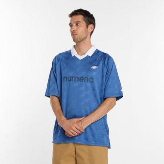 New Balance Homme Numeric Team Jersey en Bleu, Poly Knit, Taille 2XL