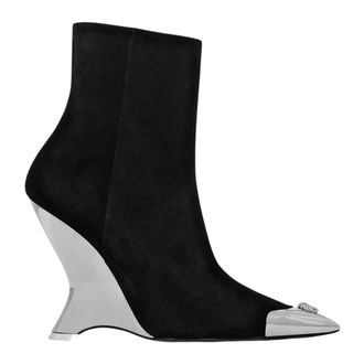 Philipp Plein Femme, Chaussures, Noir, Taille: 41 EU Suede Bottes Wedge