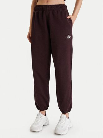 Calvin Klein Jeans Jogginghose Monologo LV047B235G Braun Regular Fit