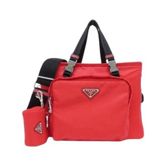 Prada Sac cabas PET Pre-owned 2Vc030 - Femme - Pre-owned - Rouge - Taille: ONE Size