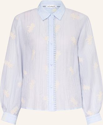 Co'Couture Cocouture Hemdbluse Mit Stickereien blau