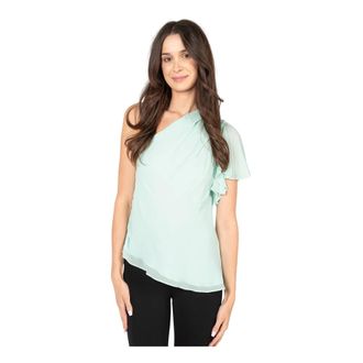 Patrizia Pepe Blouse asym&eacute;trique - Femme - Blouses et Chemises - Vert - Taille: 40 FR