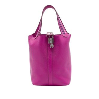 Herm&egrave;s Sac Picotin Lock doccasion - Femme - Pre-owned - Rose - Taille: ONE Size
