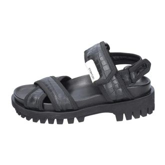 Stokton Femme, Chaussures, Noir, Taille: 37 EU Sandales en Cuir pour Femme &Eacute;l&eacute;gantes Confortables