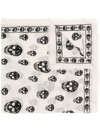 Alexander McQueen foulard Skull - Blanc