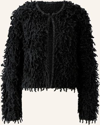 Oui Strickh&uuml;lle Mit Glitzergarn schwarz