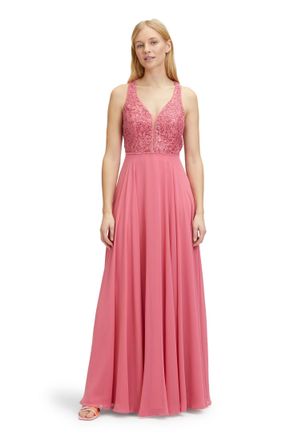 Vera Mont Damen Abendkleid mit Pailletten 38, Hot Rosè