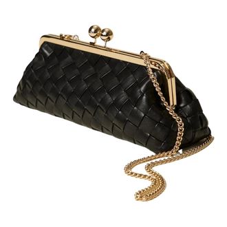 Twinset Femme, Sacs, Noir, Taille: ONE Size Woven Clutch