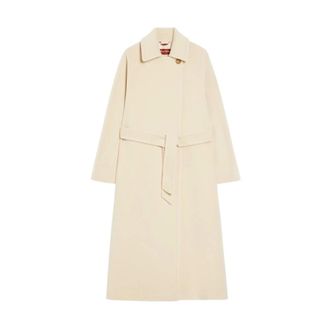 Max Mara Femme, Manteaux, Beige, Taille: 36 FR &Eacute;l&eacute;gant manteau en laine pour b&eacute;b&eacute;