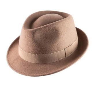 Classic Italy Chapeau Trilby Pliable, imperm&eacute;able, Feutre Homme ou Femme Classic Trilby Pliable - Taille 60 cm - Camel