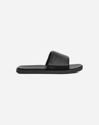 UGG Seaside II Slide f&uuml;r Herren in Black, Gr&ouml;&szlig;e Leder/Wildleder