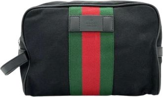 Gucci Sac pochette Pre-owned- Pochette - Homme - Pre-owned - Noir - Taille: ONE Size