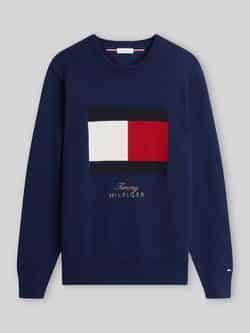Tommy Hilfiger Regular Fit Pullover mit Motiv-Print