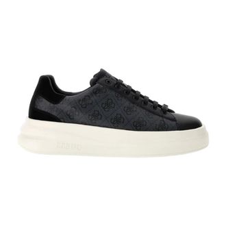 Guess Homme, Chaussures, Noir, Taille: 42 EU Baskets D&eacute;contract&eacute;es Noires en Synth&eacute;tique avec Semelle en Caoutchouc de 5 cm