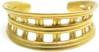 Chanel Armband - NEUES VINTAGE CHANEL ARMBAND MANCHETTE 1995 AUS GO - Gr. ONESIZE - in Gold - f&uuml;r Damen
