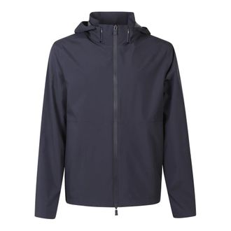 Herno Kapuzenjacke mit Rei&szlig;verschluss - - Jackets - Herren - Blau - XL