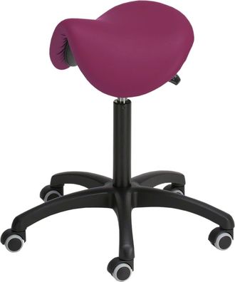 Sport-Tec Sattelhocker Standard mit Polster und Rollen, Rollhocker, Arbeitshocker